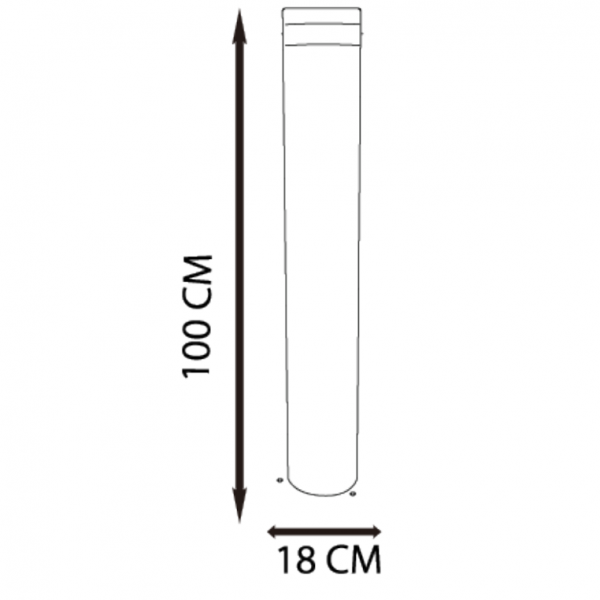 015 Series Solar Bollard– Alpha Lighting