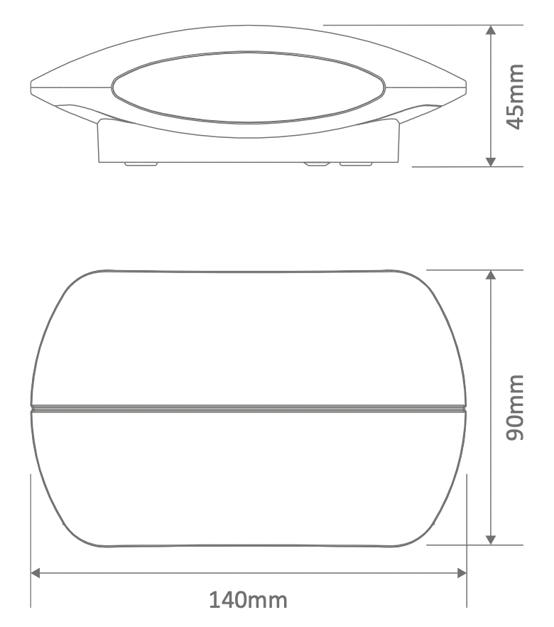 BELL-8 240V 8W Two Way LED Wall Light - Textured White– Alpha Lighting